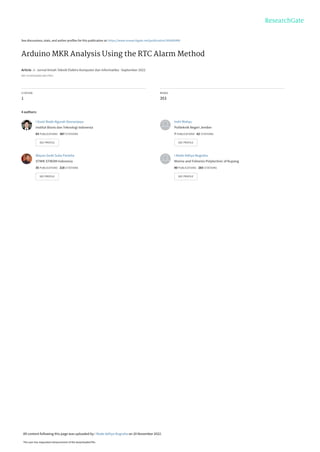 [21,5] (Referensi rtc) 2022ArduinoMKRAnalysisUsingtheRTCAlarmMethodIMadeAdityaNugraha.pdf
