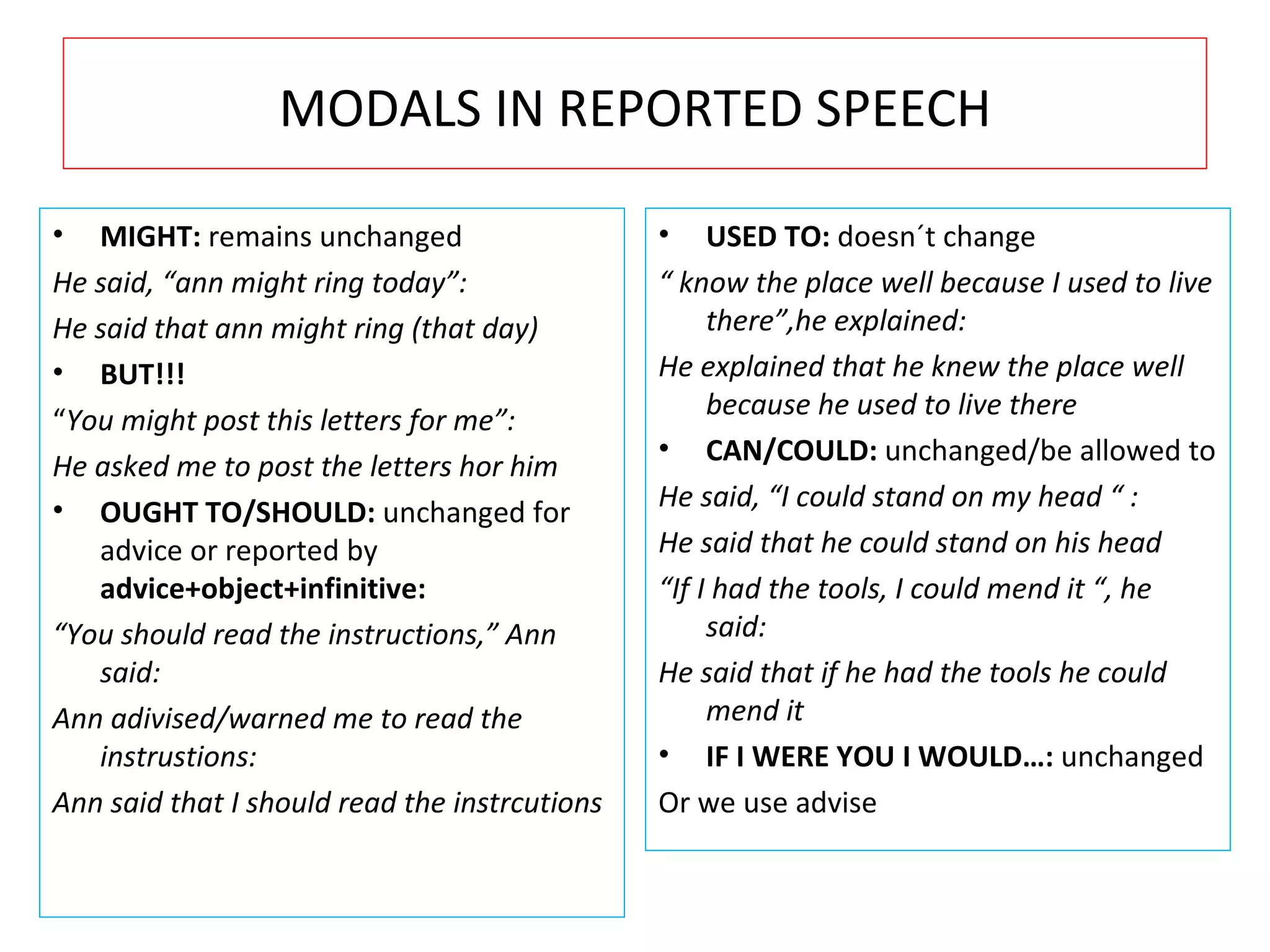 reported speech | PPT