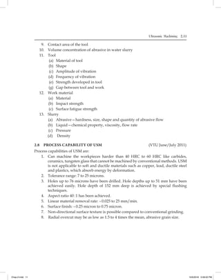 Ultrasonic machining | PDF