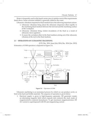 Ultrasonic machining | PDF