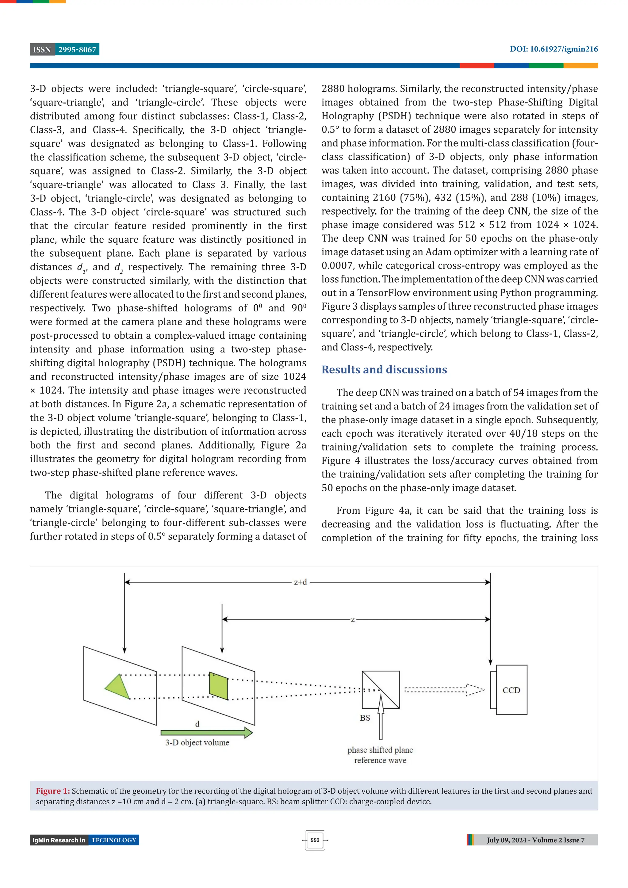 3D Object Classification Using Deep Learning and Phase-only Digital ...