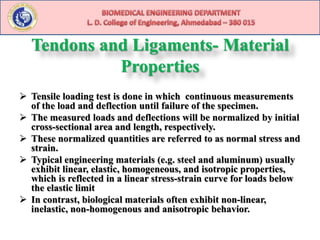 Biomechanics of Soft Tissue | PPTX