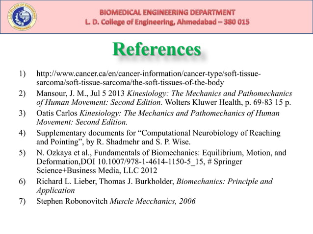 Biomechanics of Soft Tissue | PPTX