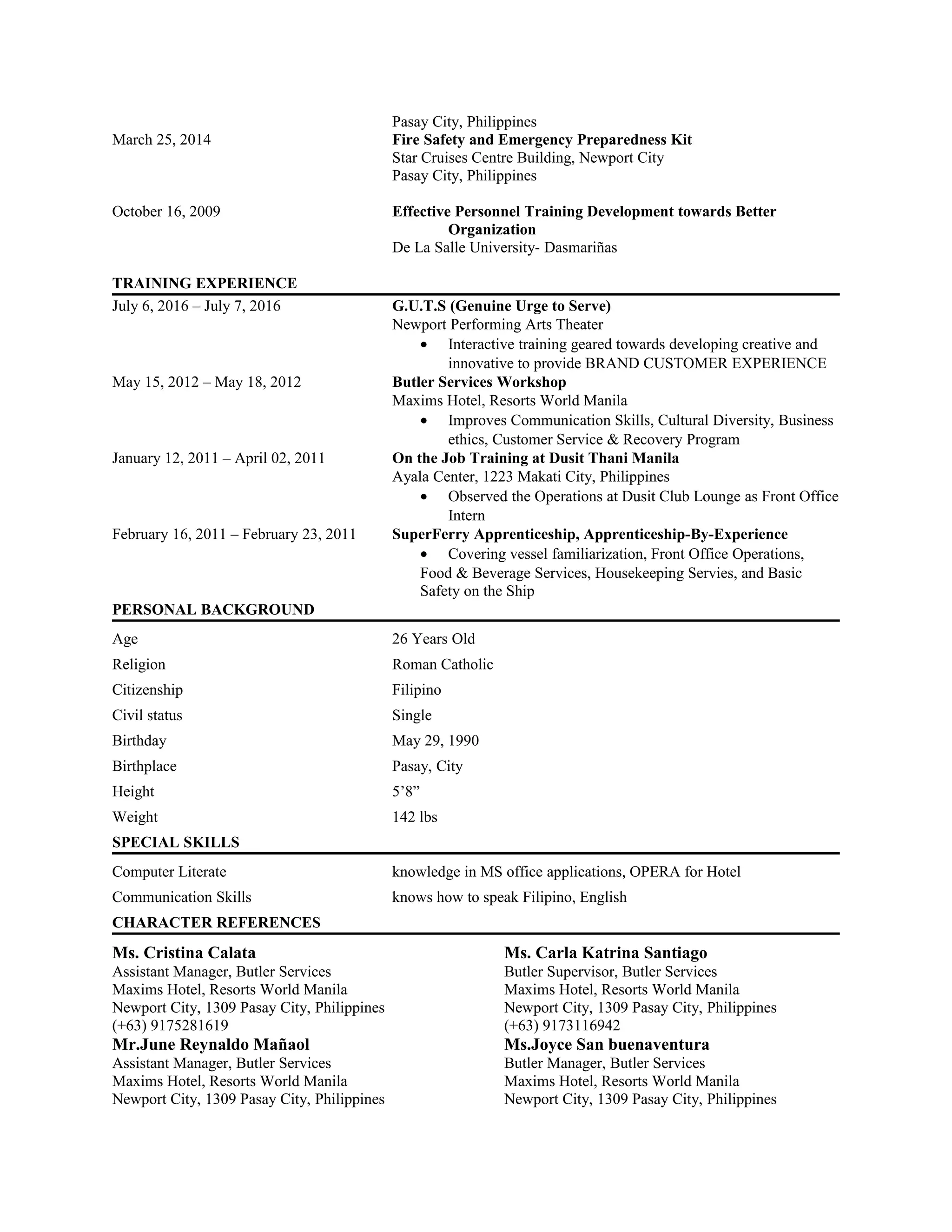 Charlon Rancap CV updated | PDF