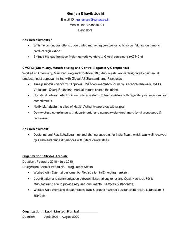 Gunjan Joshi_CV | PDF