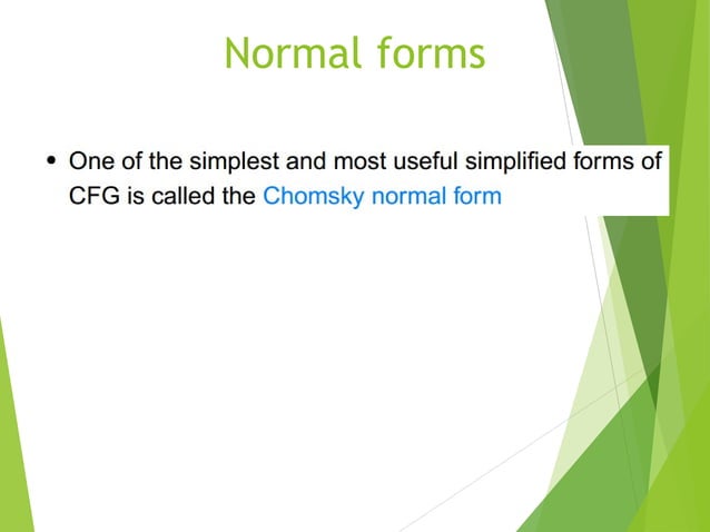 Simplifies And Normal Forms Theory Of Computation Ppt