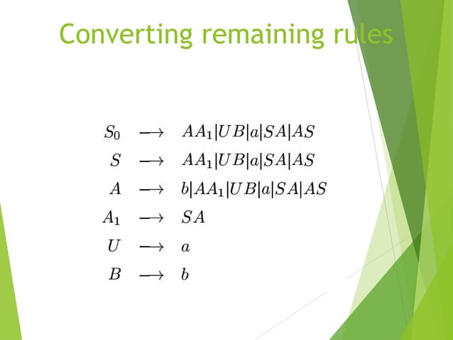 Simplifies And Normal Forms Theory Of Computation Ppt