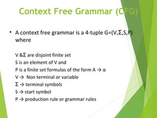 Simplifies and normal forms - Theory of Computation | PPT