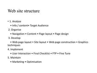 browse architecture and website structure | PPTX