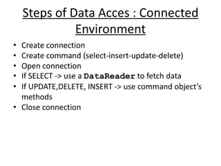 ADO.net control | PPT