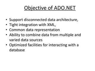 ADO.net control | PPT