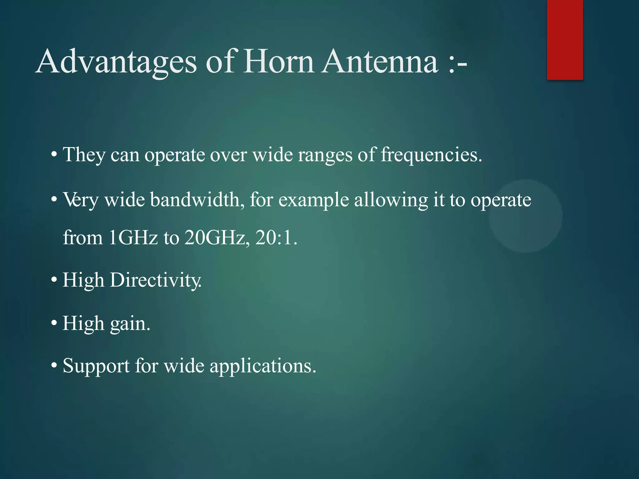 Various types of antenna used for transmitting and receiving | PPTX