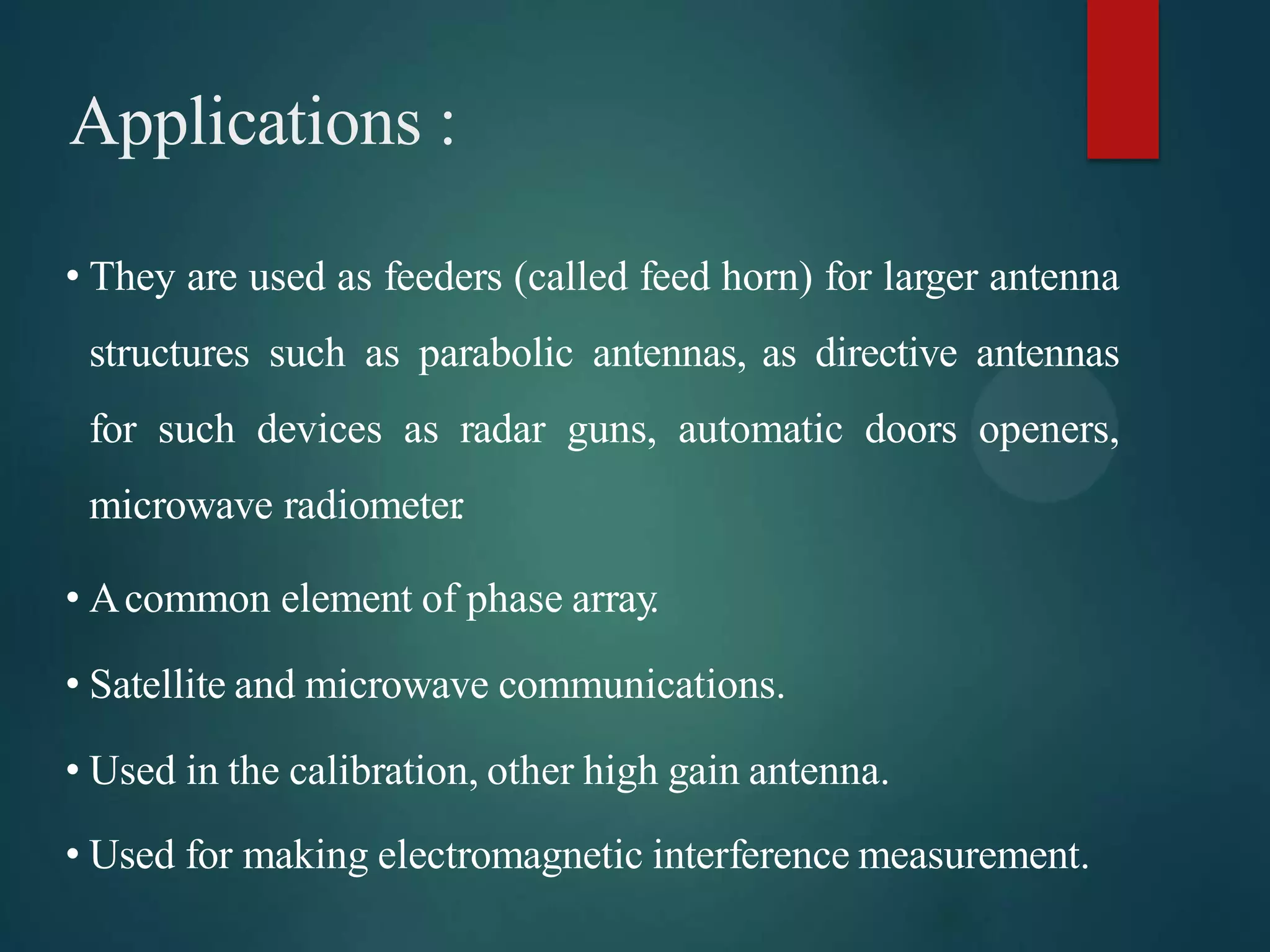 Various types of antenna used for transmitting and receiving | PPTX