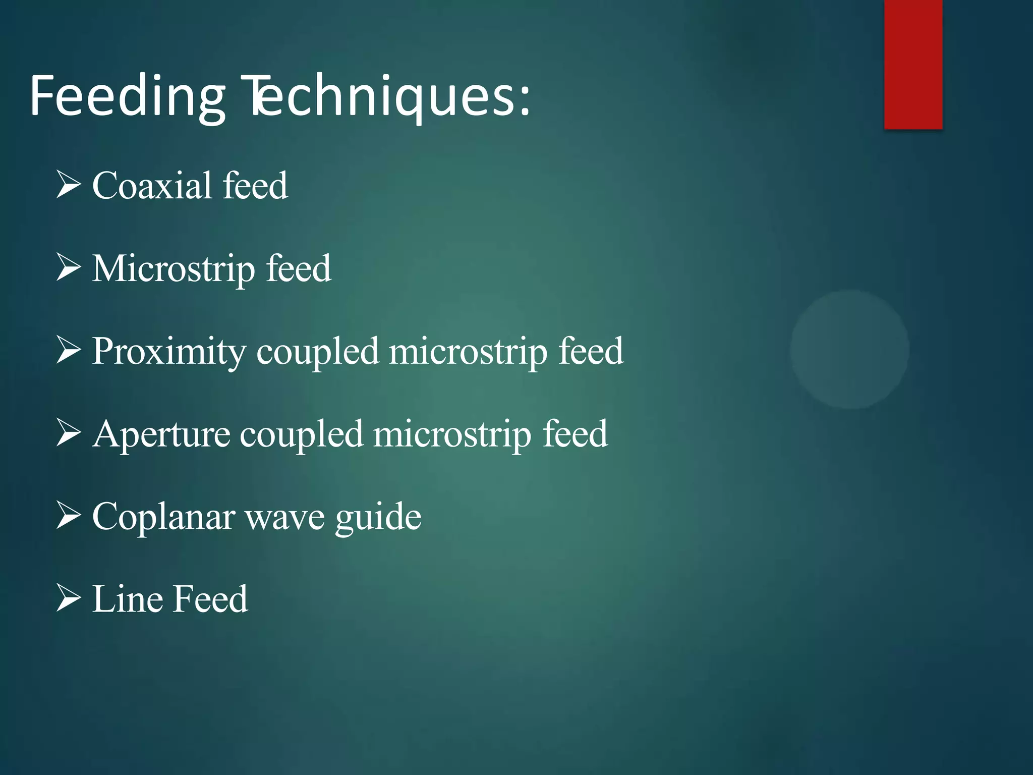 Various types of antenna used for transmitting and receiving | PPTX