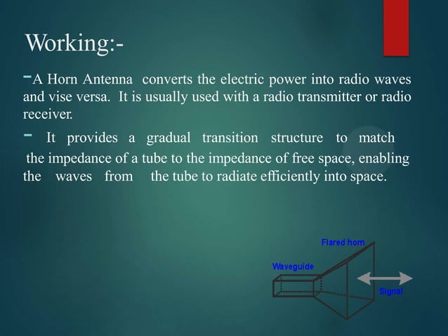 Various types of antenna used for transmitting and receiving | PPTX