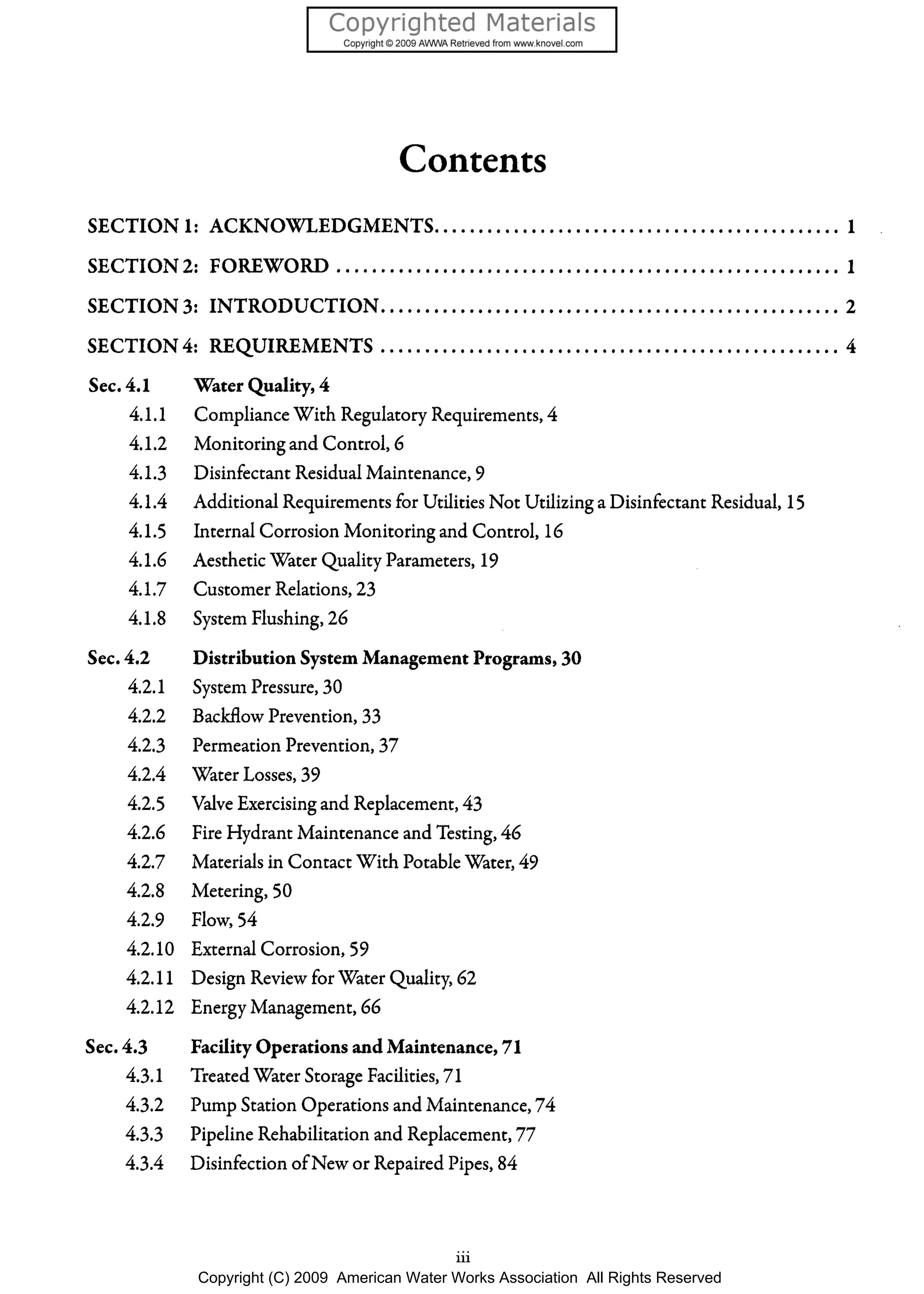 Operational Guide To Awwa Standard G200 Distribution Systems Operation ...