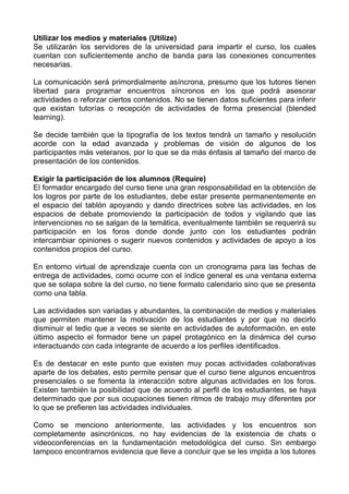 Modelo de Diseño Instruccional para e-learning | PDF