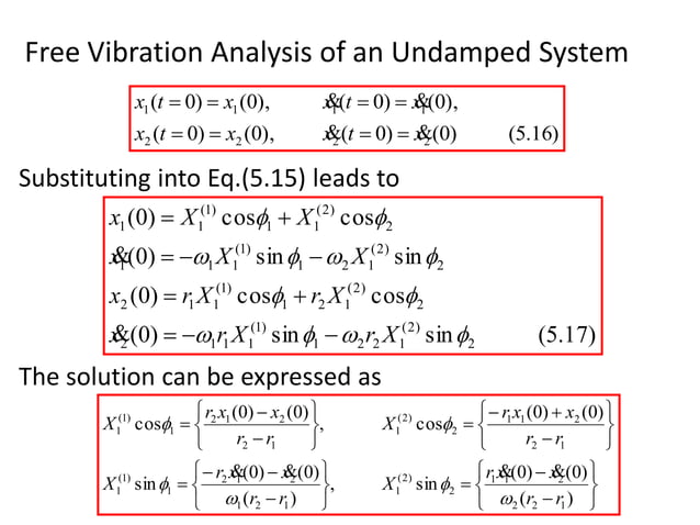 two degree of freddom system | PPTX
