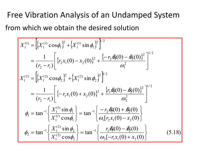 two degree of freddom system | PPTX