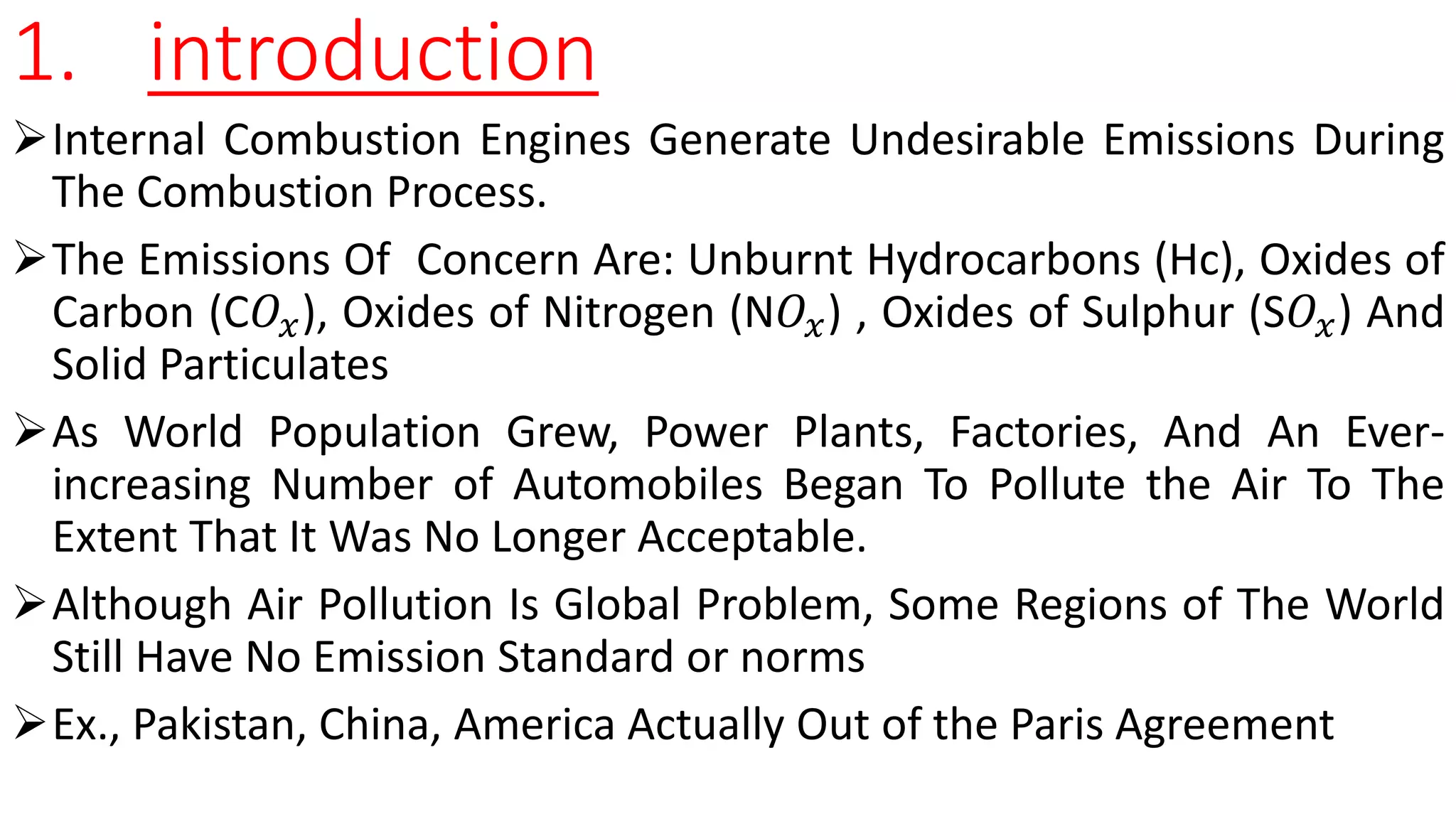 IC Engine emission | PPTX