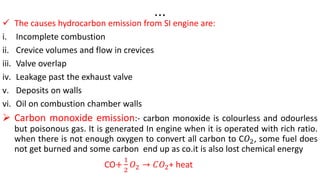 IC Engine emission | PPTX