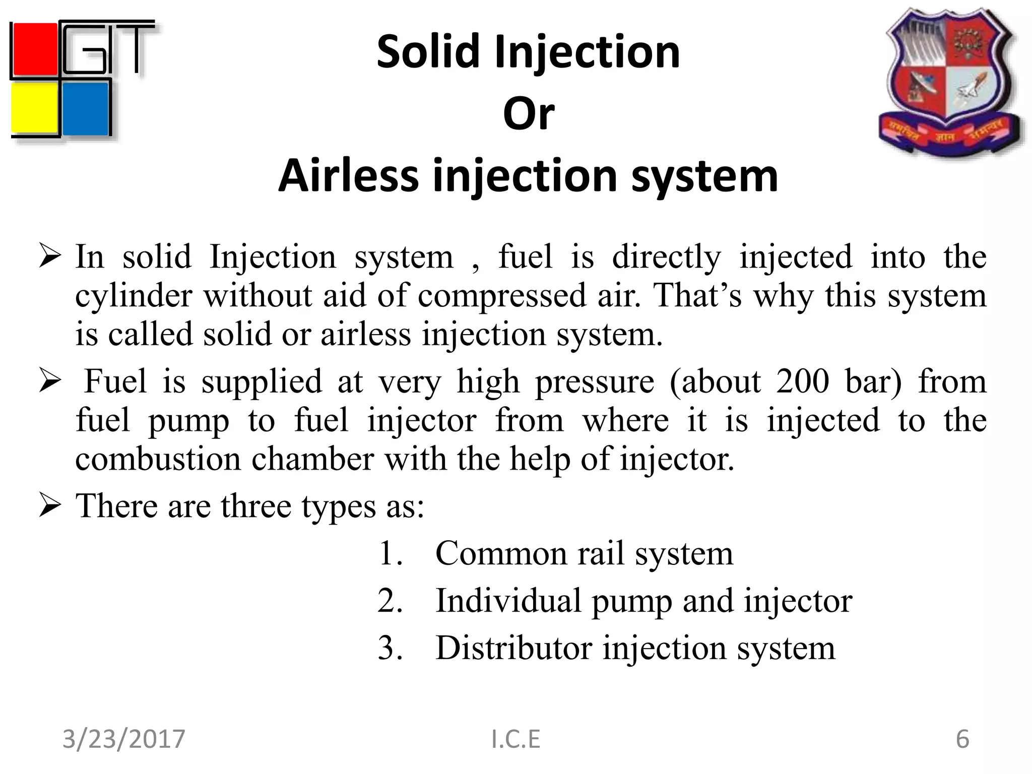 ppt of fuel injection system | PPTX