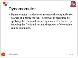 presentation on dynamometers | PPT
