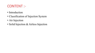 Air Injection and Solid Injection System | PPTX
