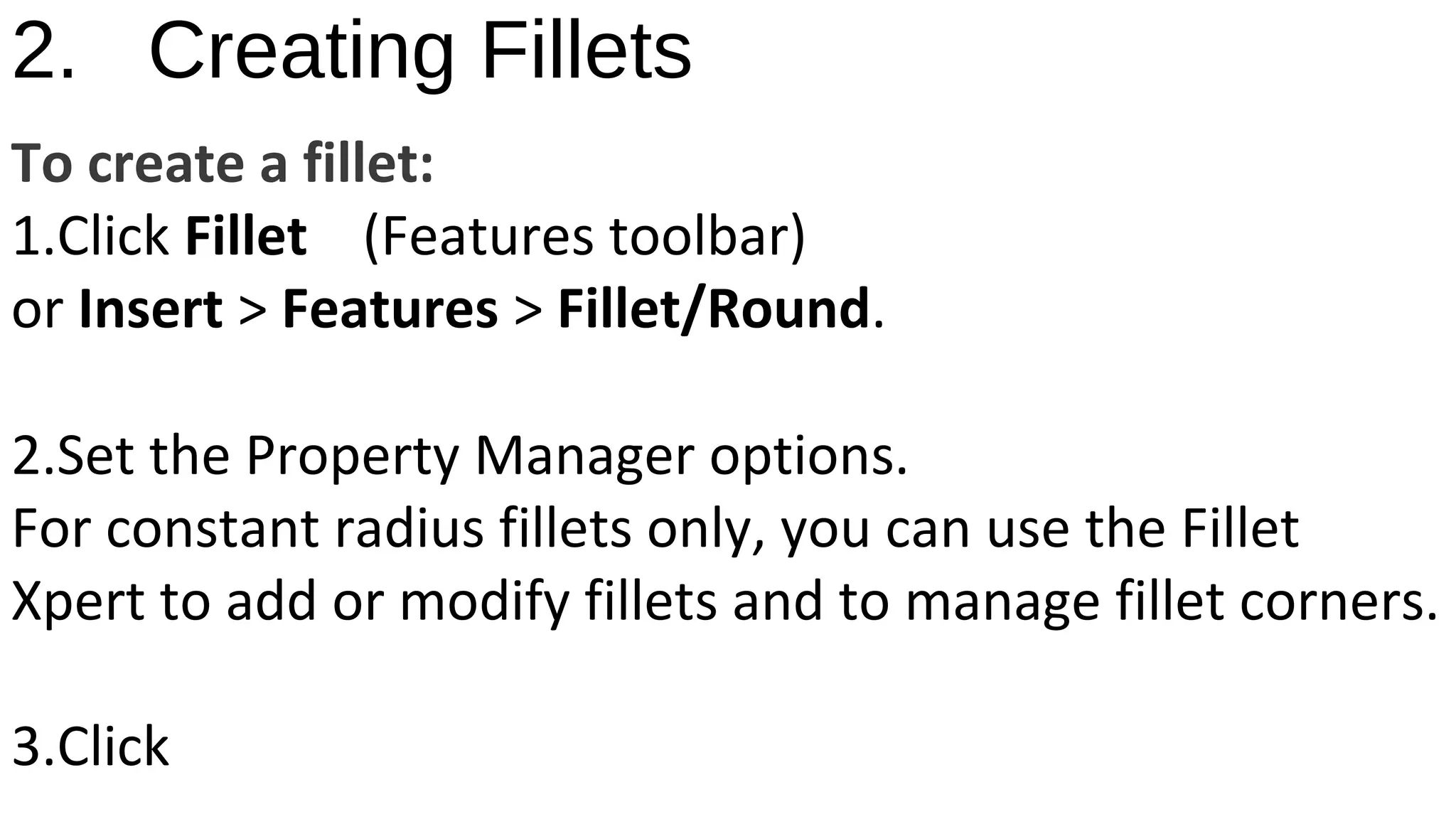 Fillet feature in solid works | PPT