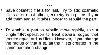 Fillet feature in solid works | PPT