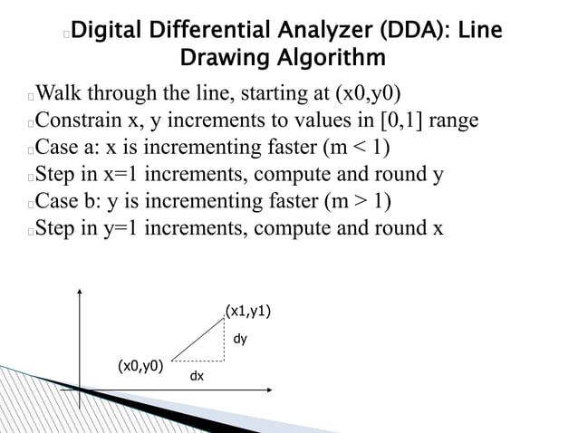 DDA algorithm | PPT