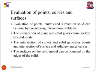 presentation on solid manipulation in computer aided design | PPTX