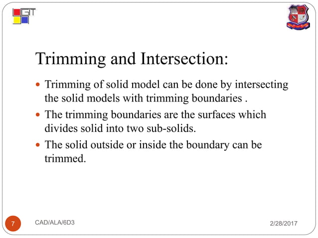 presentation on solid manipulation in computer aided design | PPTX | 3-D Graphics | Computer ...