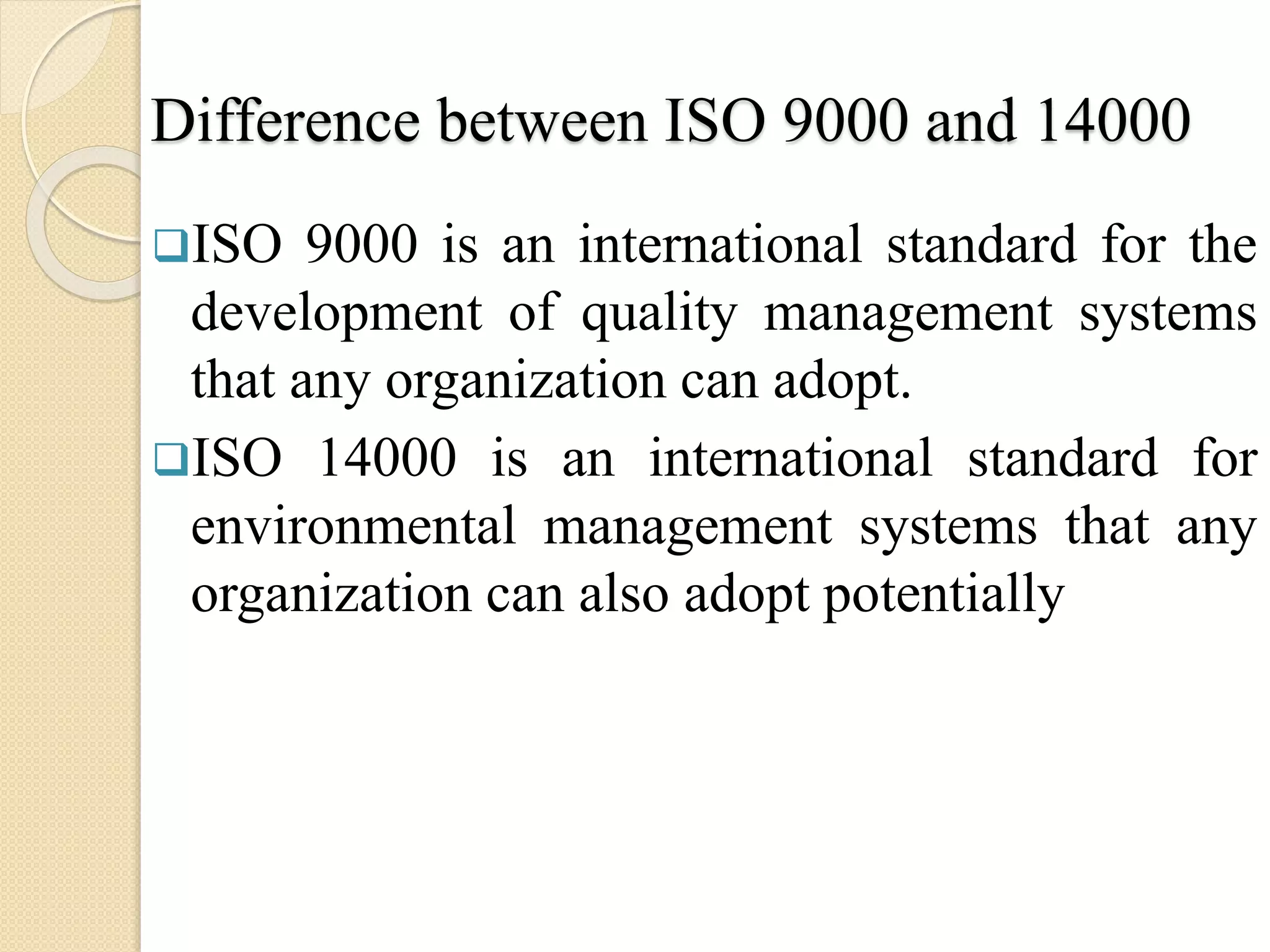 ppt of basic concept of iso 9000 & 14000 | PPTX