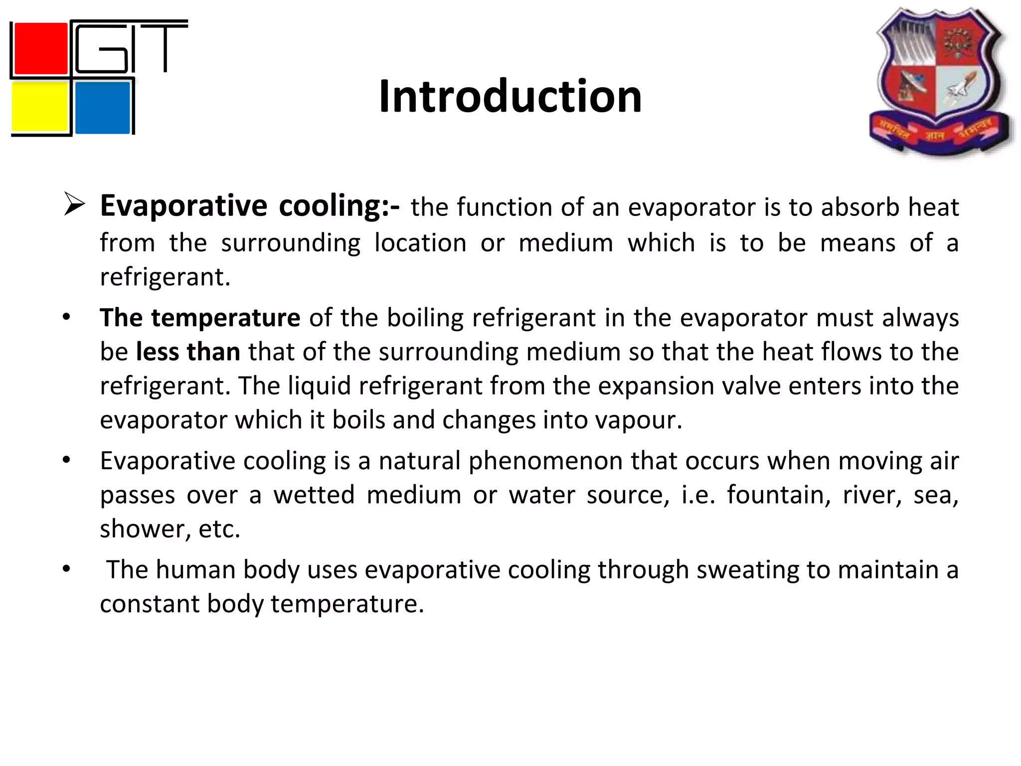 evaporative cooling | PPTX