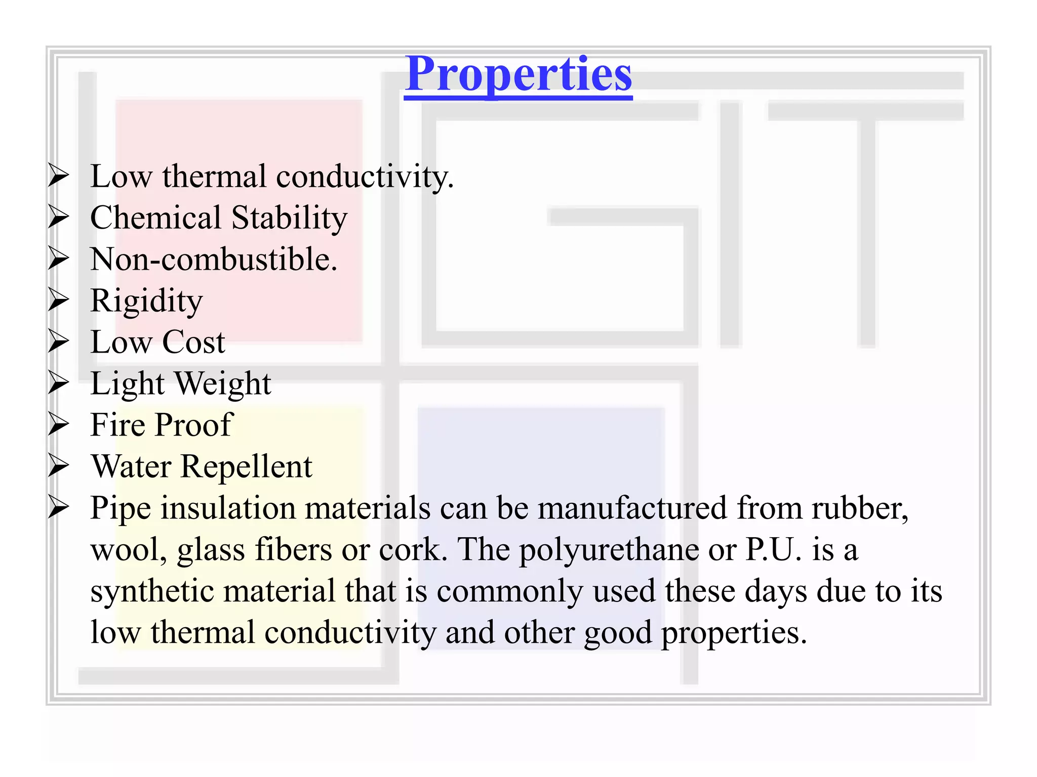 ppt of thermal insulating materials | PPTX
