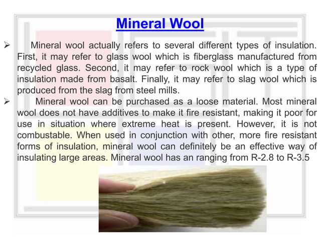 ppt of thermal insulating materials | PPTX