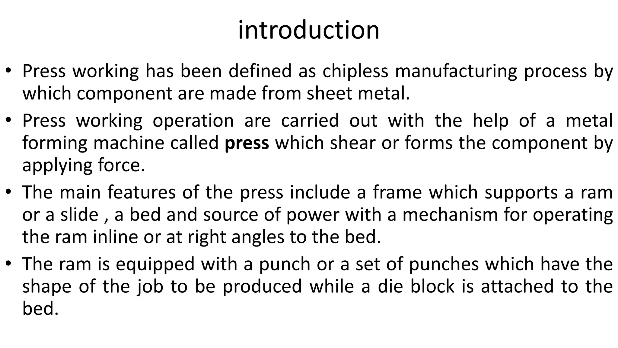 press operation | PPTX