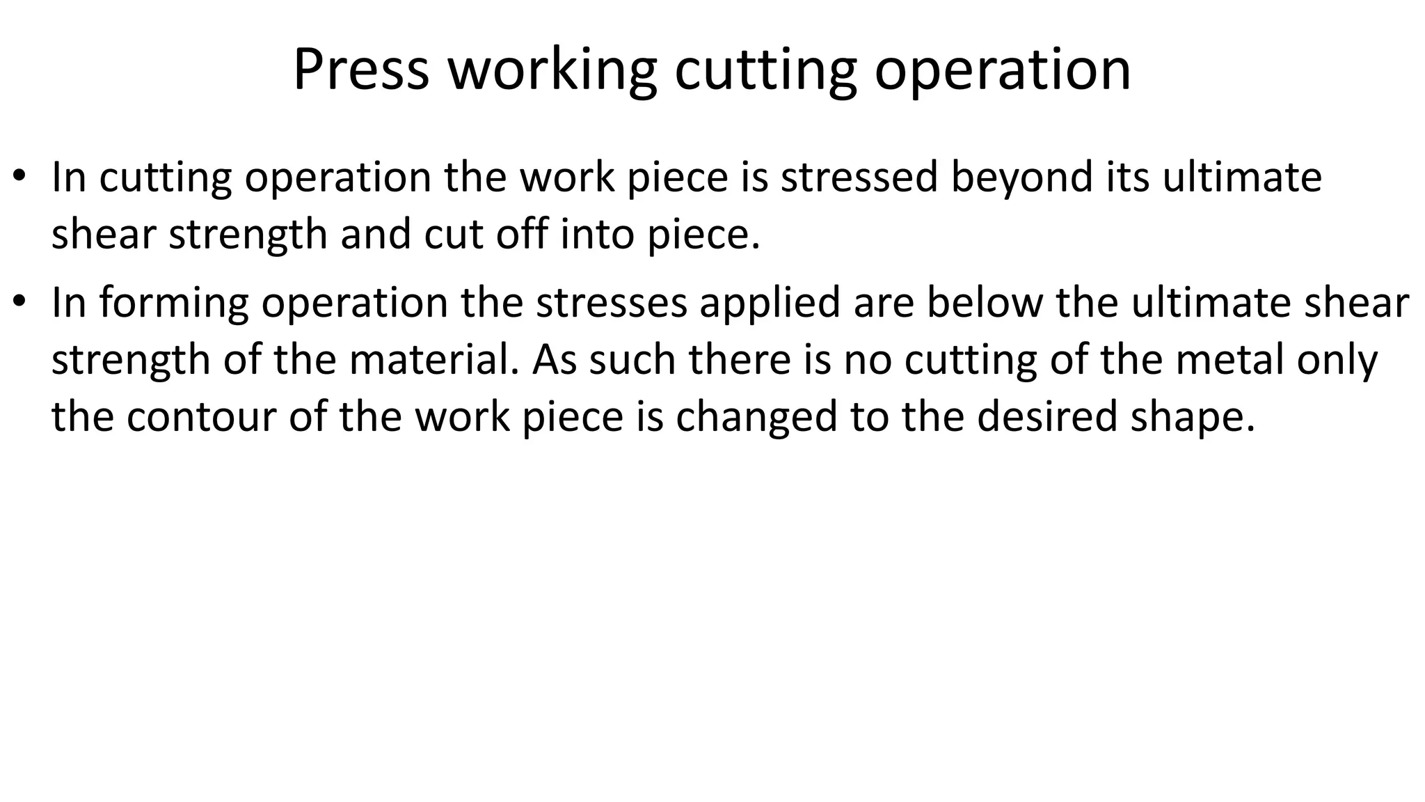 press operation | PPTX