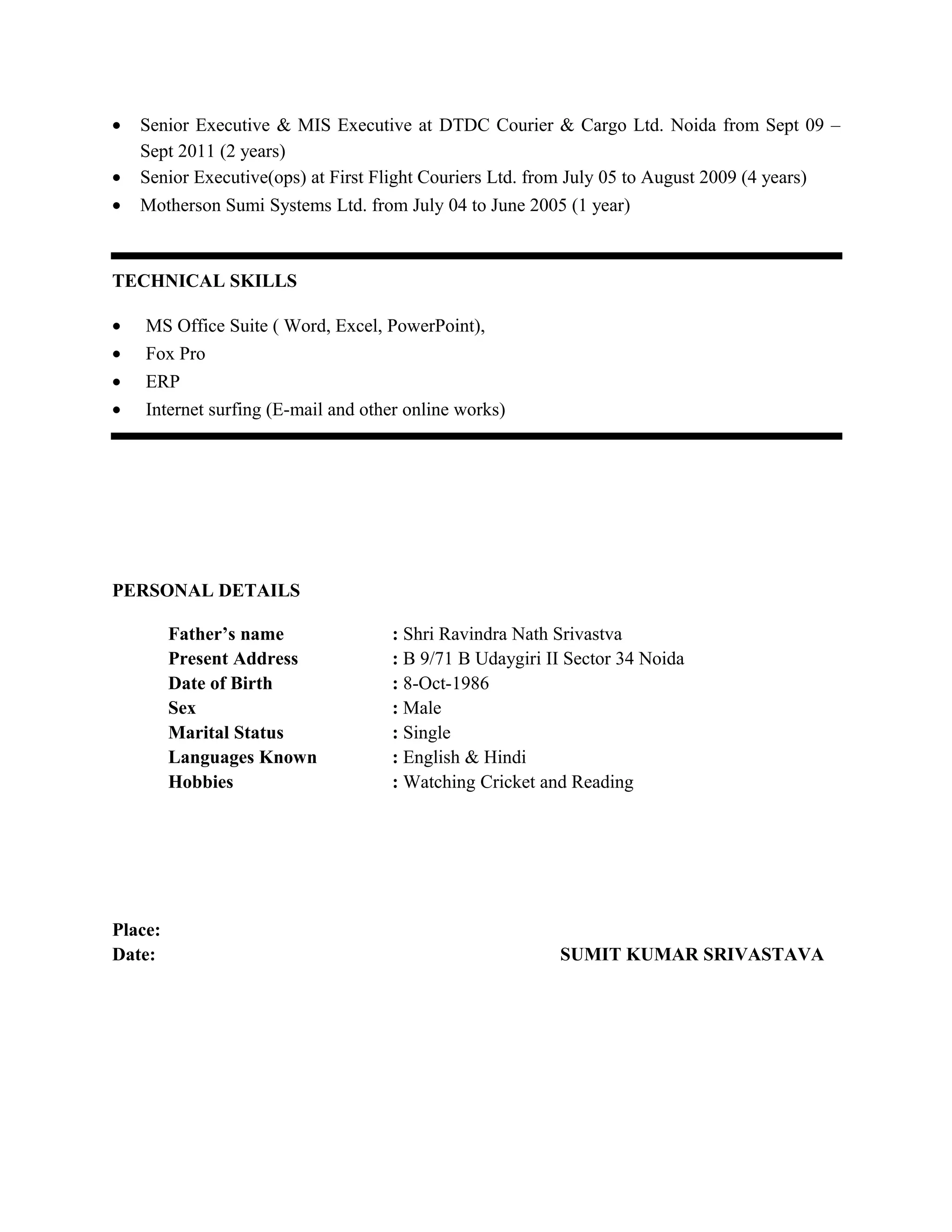 Sumit CV_19-Feb-15 | PDF