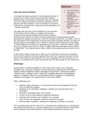 21657981 itc-e-choupal-analysis | PDF