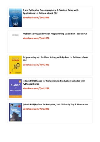 Comprehensive Guide to Python Programming for Beginners and Beyond | PDF