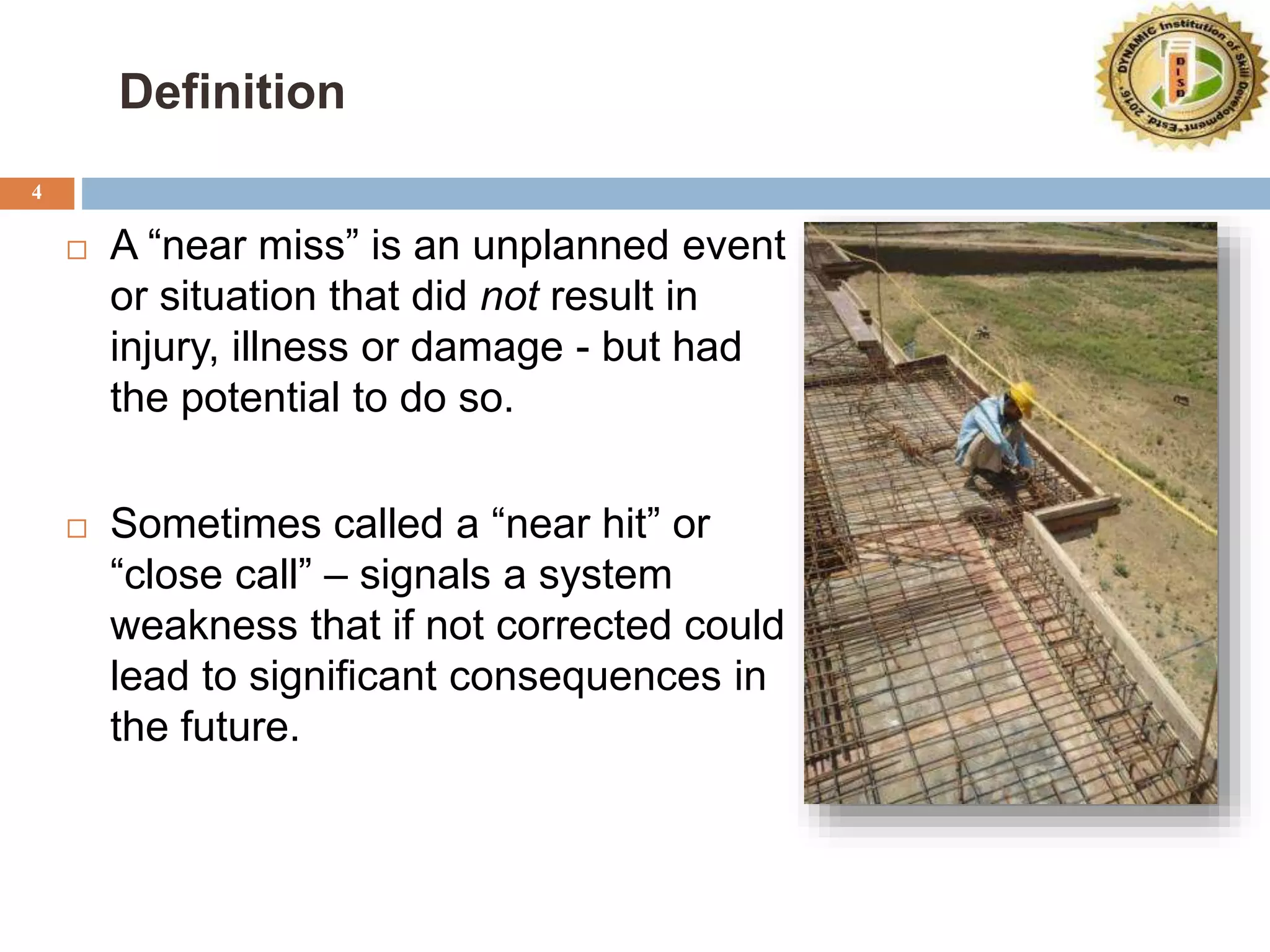 Near Miss Reporting | PPTX