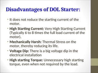 three phase starting methods and starter | PPT