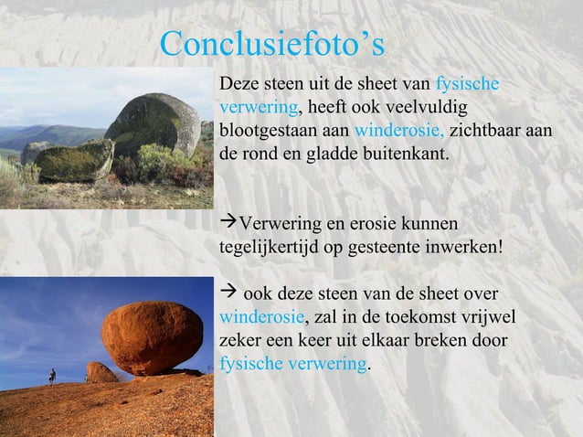 Verwering, erosie en sedimentatie | PPT | Gardening | Home & Garden