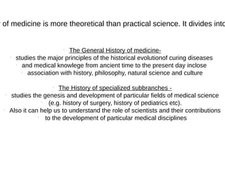 history of medicine profession and evolution through the ages | PPTX
