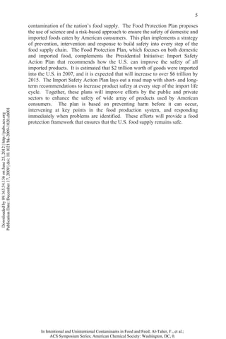 Intentional And Unintentional Contaminants In Food And Feed Fadwa ...