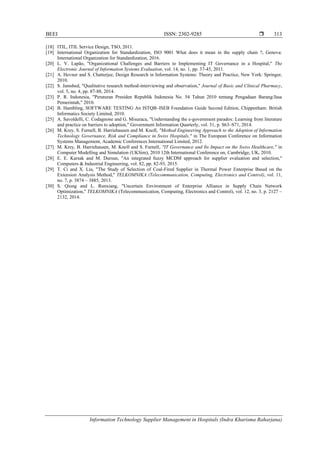 Information Technology Supplier Management in Hospitals | PDF