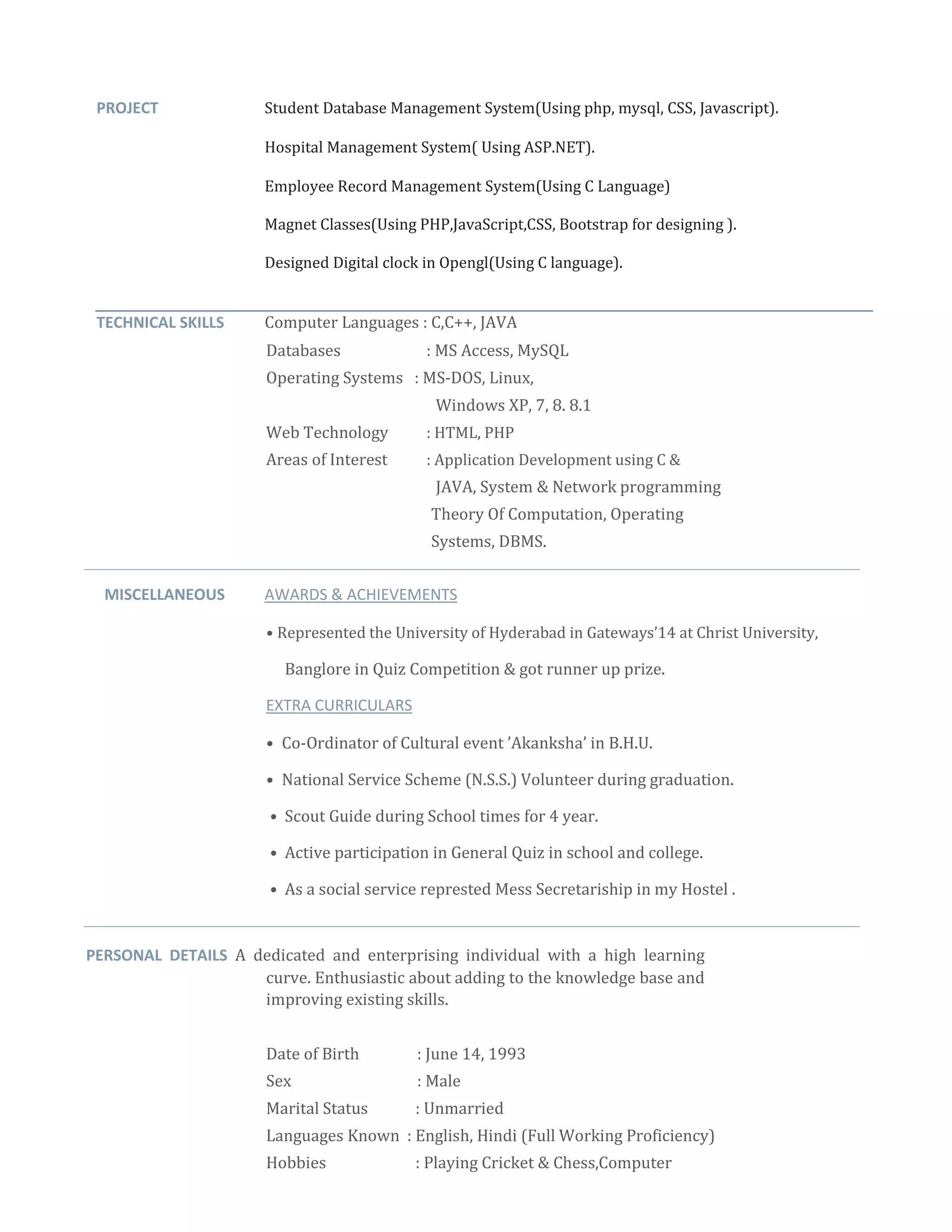 BRIJENDRA_CV2016 | PDF