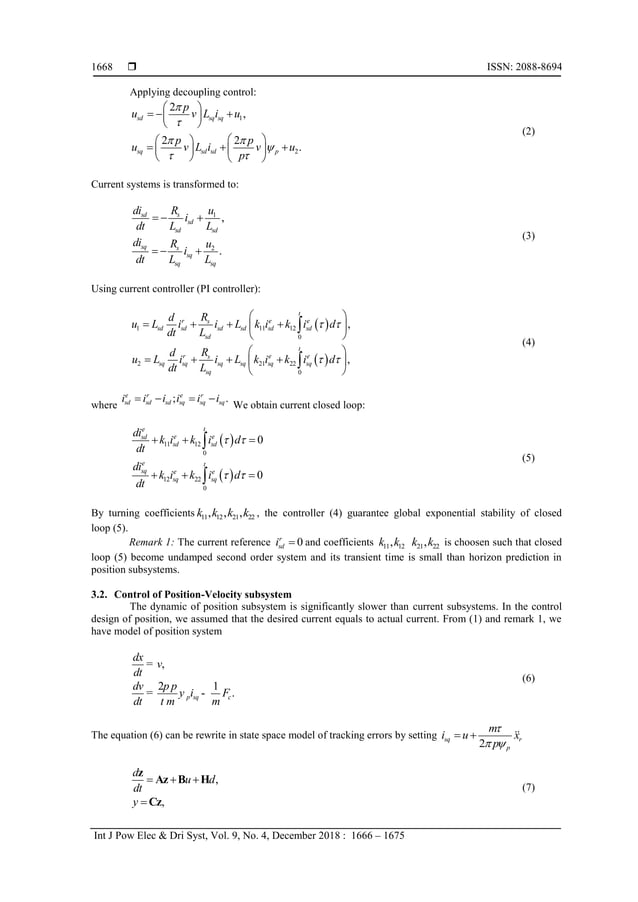 Min Max Model Predictive Control for Polysolenoid Linear Motor | PDF